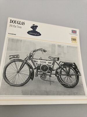 Douglas 350 Piano Twin 1909 Porta Carte Motocicletta Di Collezione ...