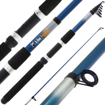 2 x NGT 10FT TELESCOPIC SEA FISHING TRAVEL RODS MULTI PURPOSE ...