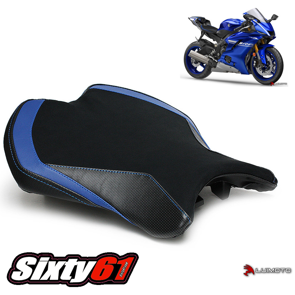 Yamaha R6 Seat Cover 2017-2023 2024 2025 Luimoto Black Blue Carbon ...