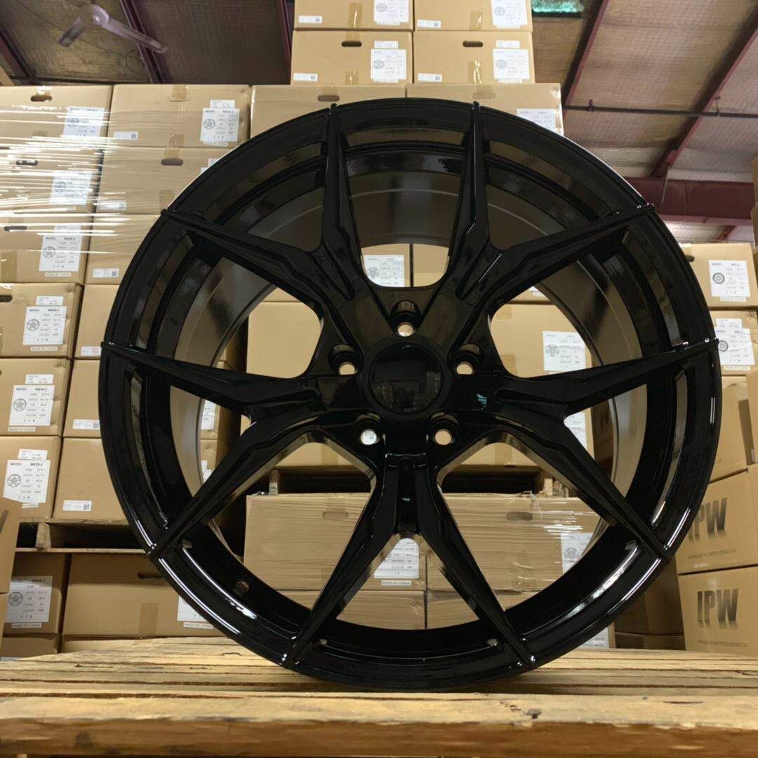 19" Gloss Black Rims 19x8.5/9.5 Staggered 5x120 +35 CB72.6 Fit BMW 3 4 ...