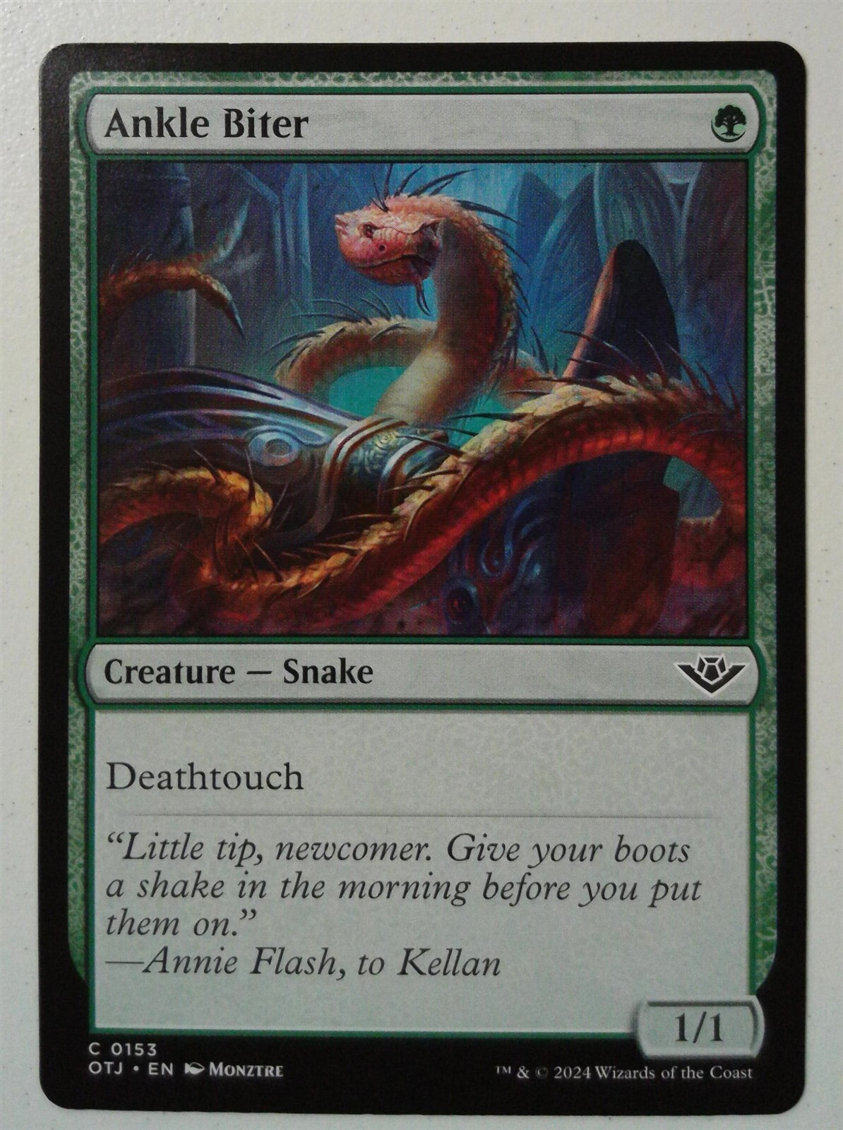 Ankle Biter *Common* Magic MtG x1 OTJ Outlaws of Thunder Junction | eBay