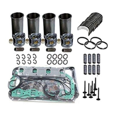 4TNE106 4D106 Engine Rebuild Kit for Komatsu Loader WA115-3 WA90-3 WA95 ...
