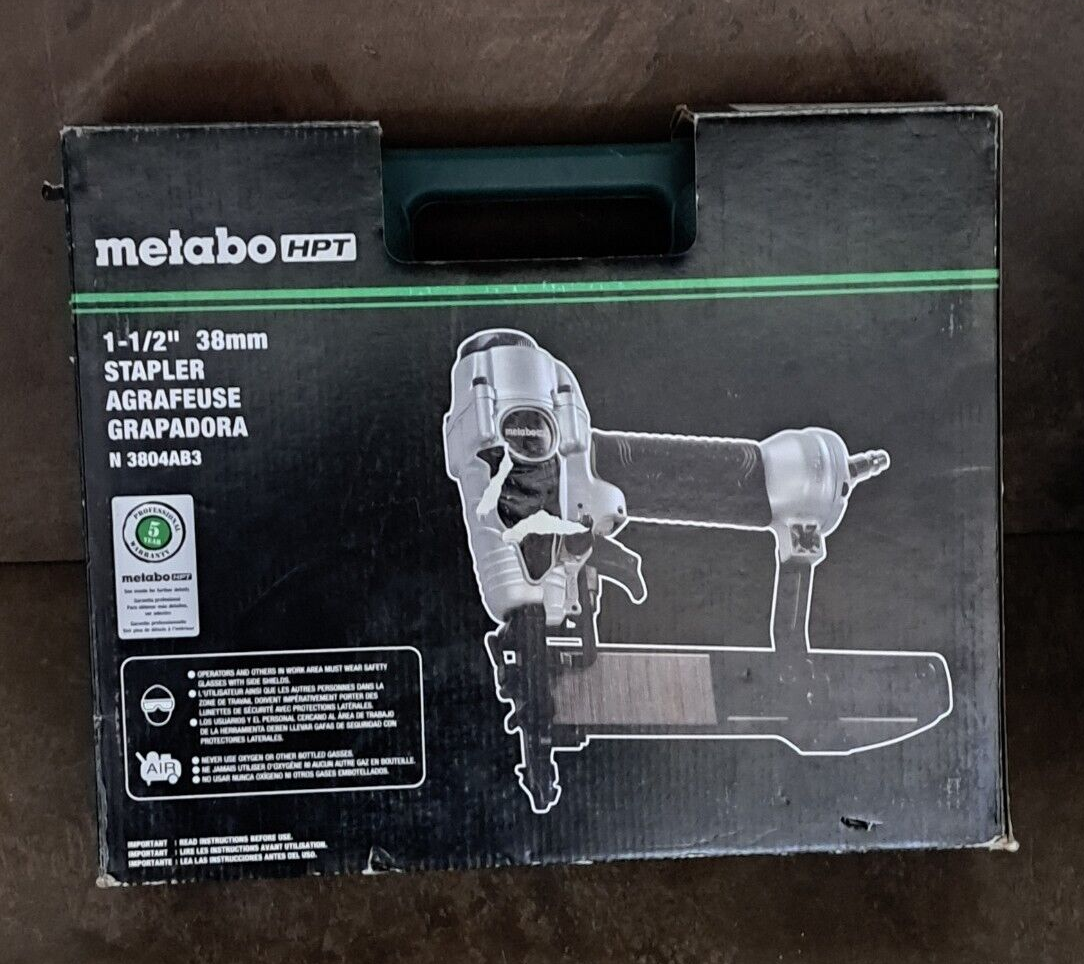 Metabo HPT 1-1/2" Crown Stapler N 3804AB3 (S) Case / Box Hitachi Great ...