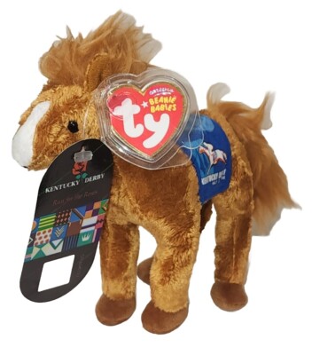 Ty Beanie Baby DERBY 134 BLUE w/ EXTRA TAG Kentucky Derby Store ...