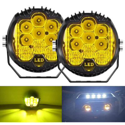 2x 5inch LED Work Light Bar Pods Spot Flood Combo Fog Lamp Offroad ...