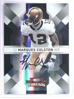 2009 Donruss threads Marques Colston auto autograph #D34/50 #63 | eBay