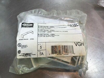 PB3SC HUBBELL PVC Splice Cover QTY of 5 Covers Fits BaseTrak PB3 | eBay