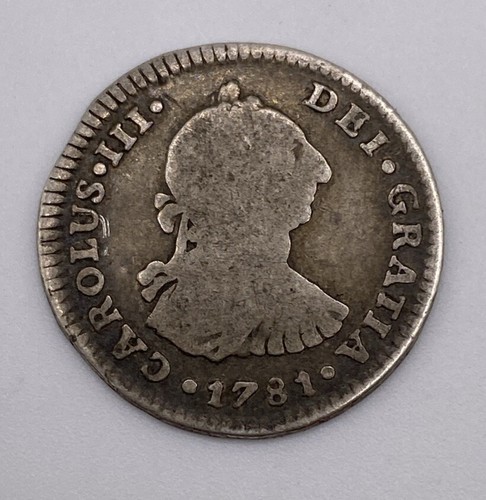 1781 1R Silver Coin Spain Mexico Mint Mexico City Antique Pirate Ship ...