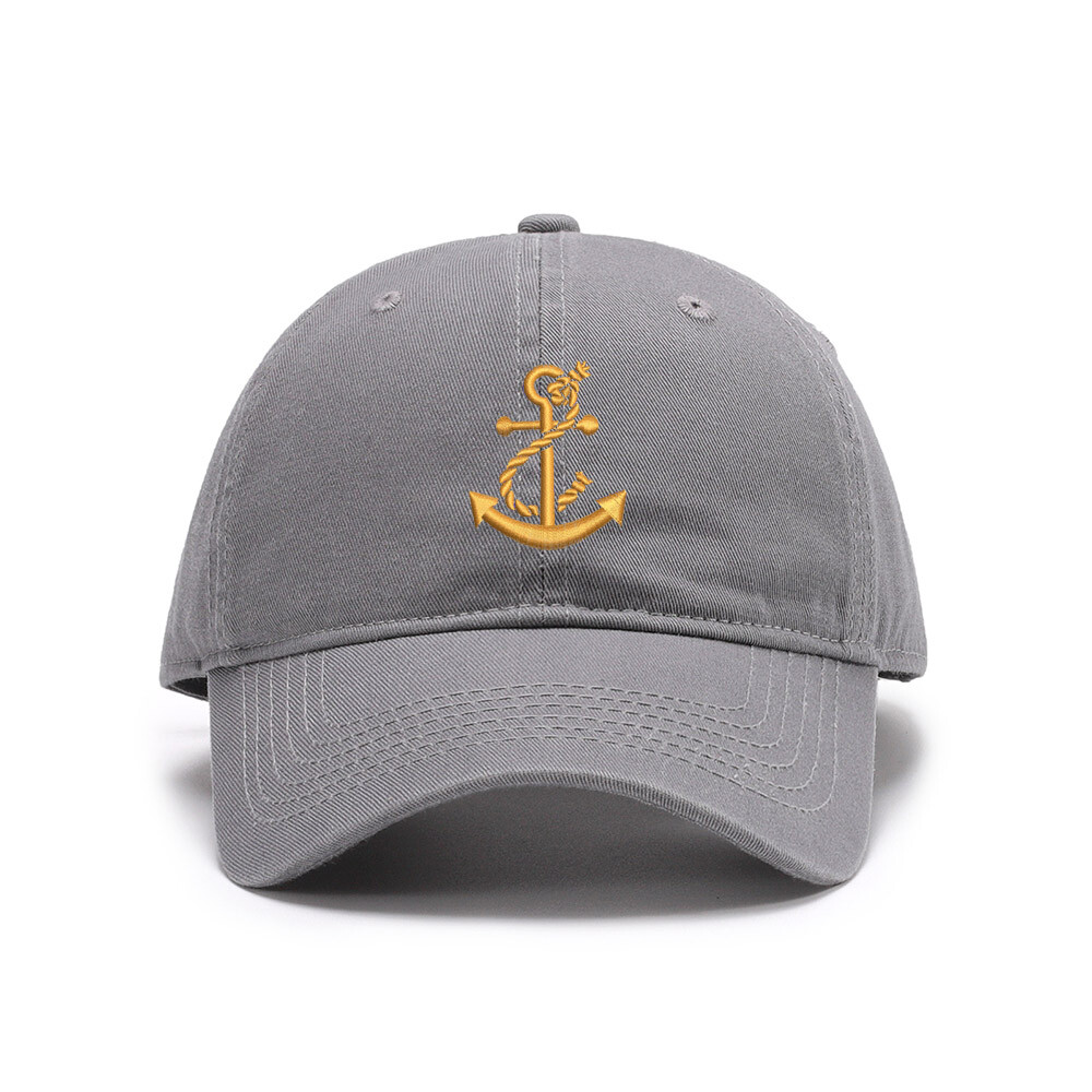 Men's Unisex Baseball Cap for Anchor Embroidery Hat Cotton Baseball ...