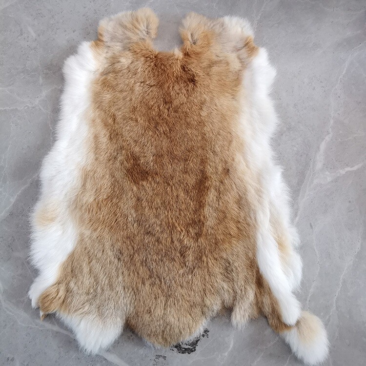 5pcs Genuine Rabbit Pelt Fur Skin Hides Tanned Real Bunny Leather For ...