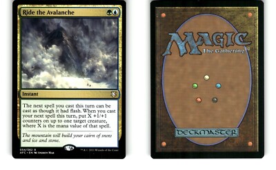 MTG Adventures of Forgotten Realms Ride the Avalanche AFC 054/062 R NM ...