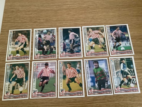 10 x Athletic Bilbao 1997/98 La Liga Cards - Urzaiz, Ziganda, Karanka ...