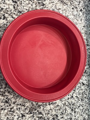 KitchenAid Silicone Cake Pan 9 Inch Round Red Baking Pans 9” Bakeware ...