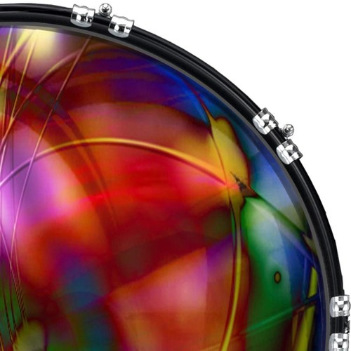 20" Custom Bass Kick Drum Front Head Skin Graphical Abstract 34 | eBay