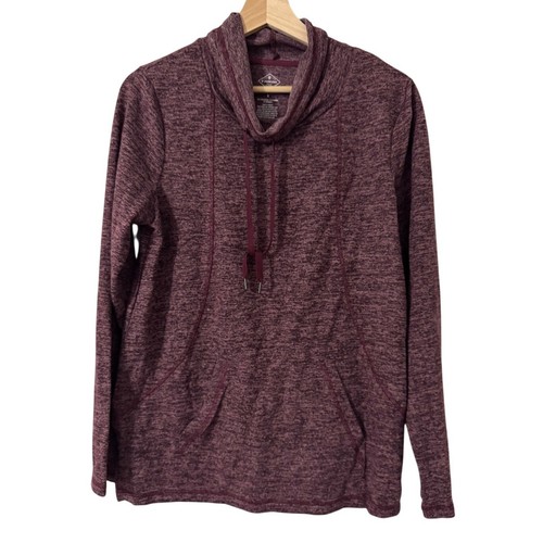 St. John's Bay Deep Ruby SD Lightweight Cowl Neck Sweater Size Small ...