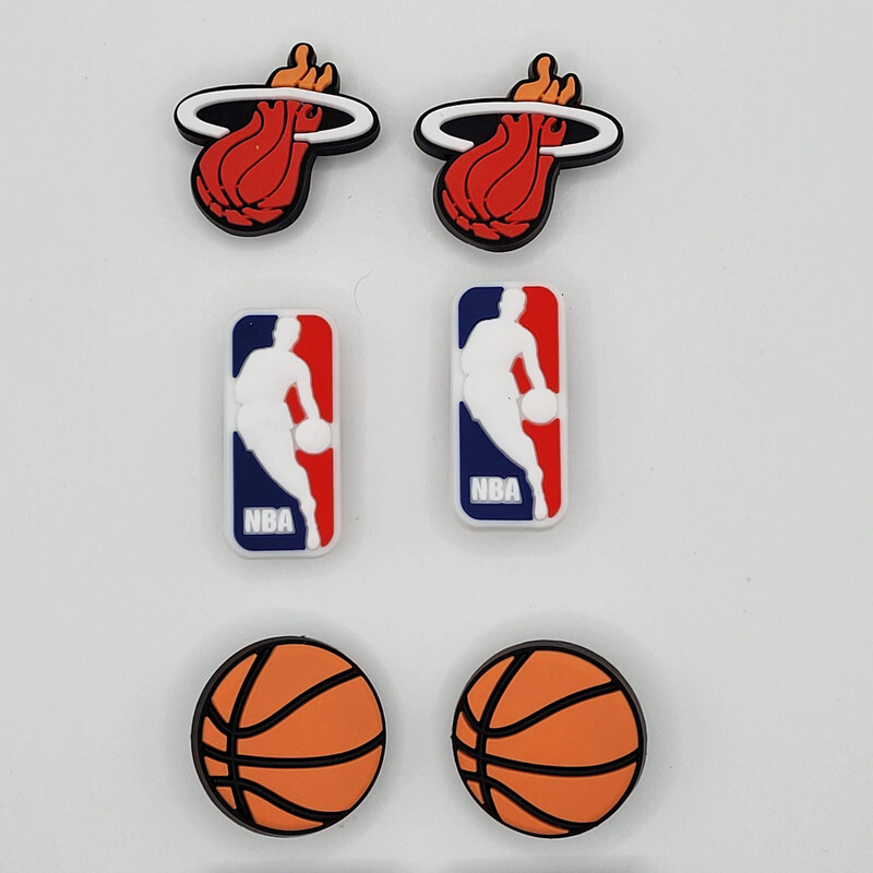 NBA Miami Heat Basketball Team For Crocs Shoe Charms Jibbitz - 6 Pieces ...