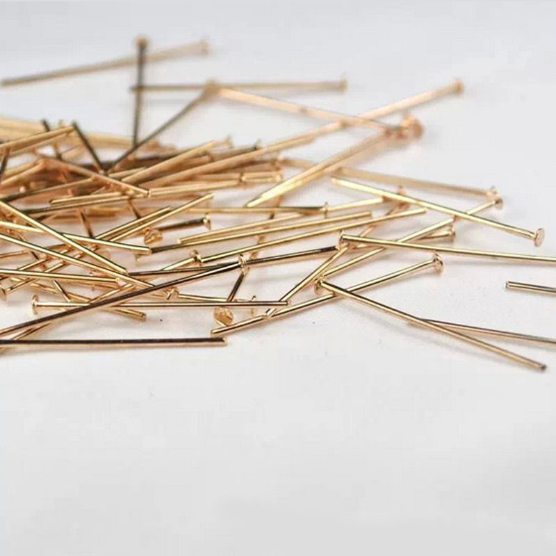 1000 - 1 " (30mm) Brass Color Pins Chandelier Lamp Bead Prism Crystal ...