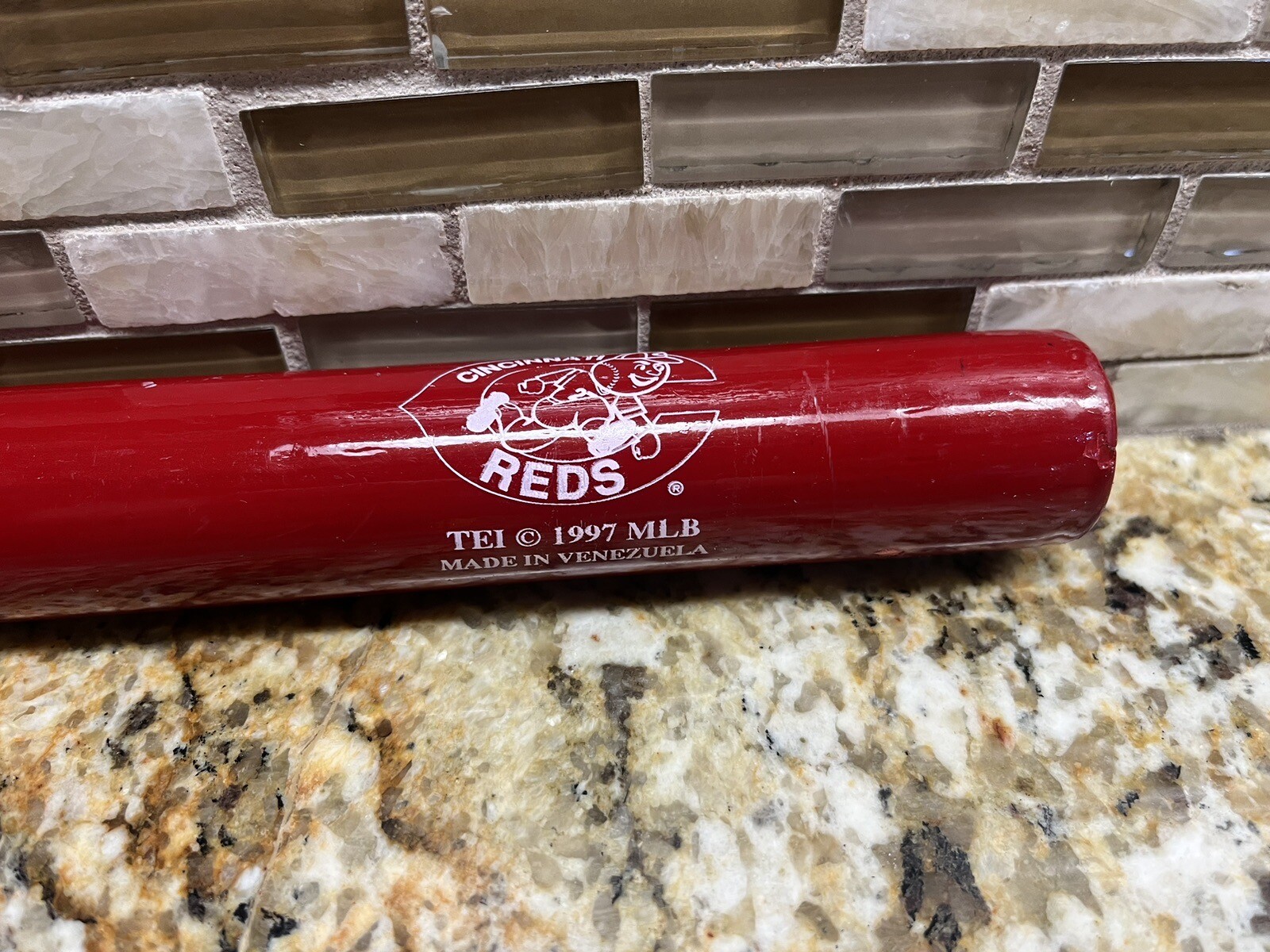 Vintage 1995 Cincinnati Reds Mini Baseball Red 22” Bat Mr. Red Mascot ...