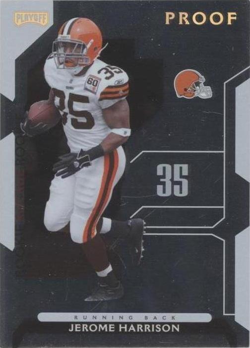 2006 Playoff NFL Playoffs - Rookie Jerome Harrison #122 Gold Proof /100 ...