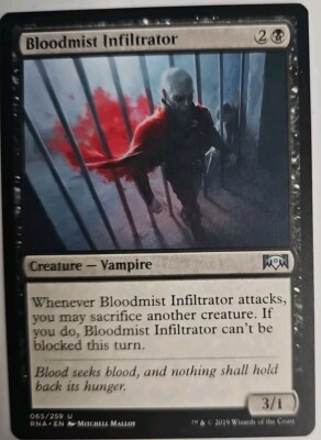 MTG Magic The Gathering Card Bloodmist Infiltrator Creature Vampire ...