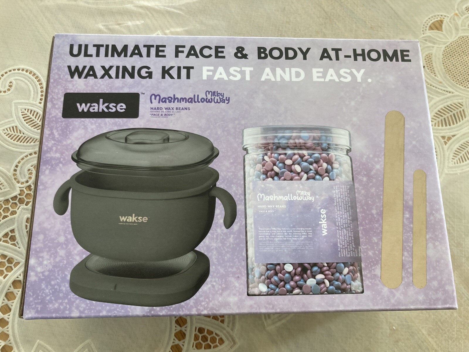 Wakse Ultimate Face & Body At-Home Waxing Kit, Silicone Warmer Wax ...