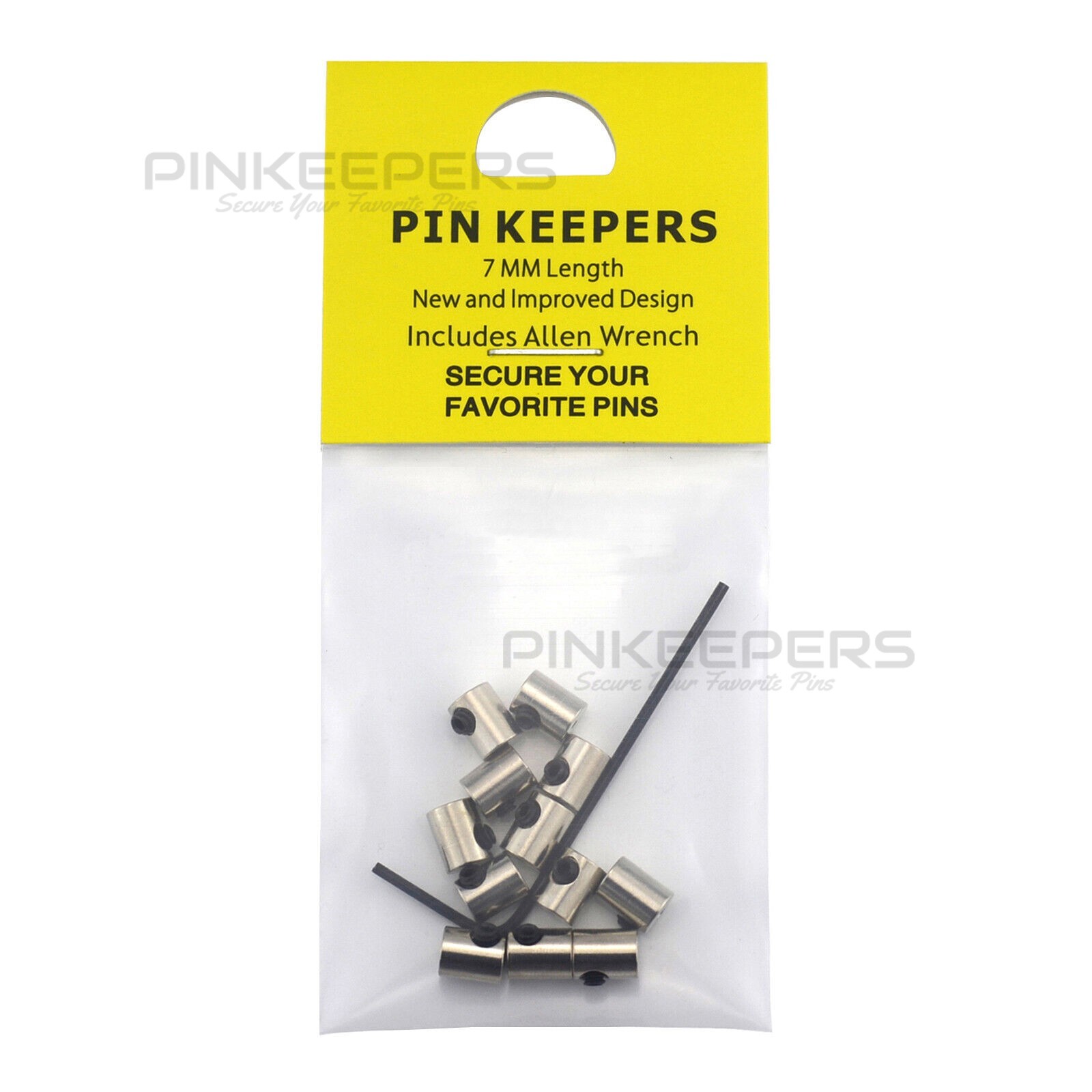 12 New Design 7MM Pin Keepers/Locking Pin Backs-Never Lose a Pin Again ...