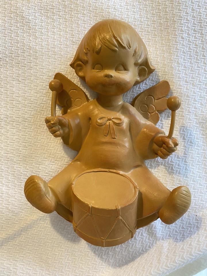 Angels Set of 4 Cherubs Wall Hanging ITALY Angel Band Drum Singer Flute ...