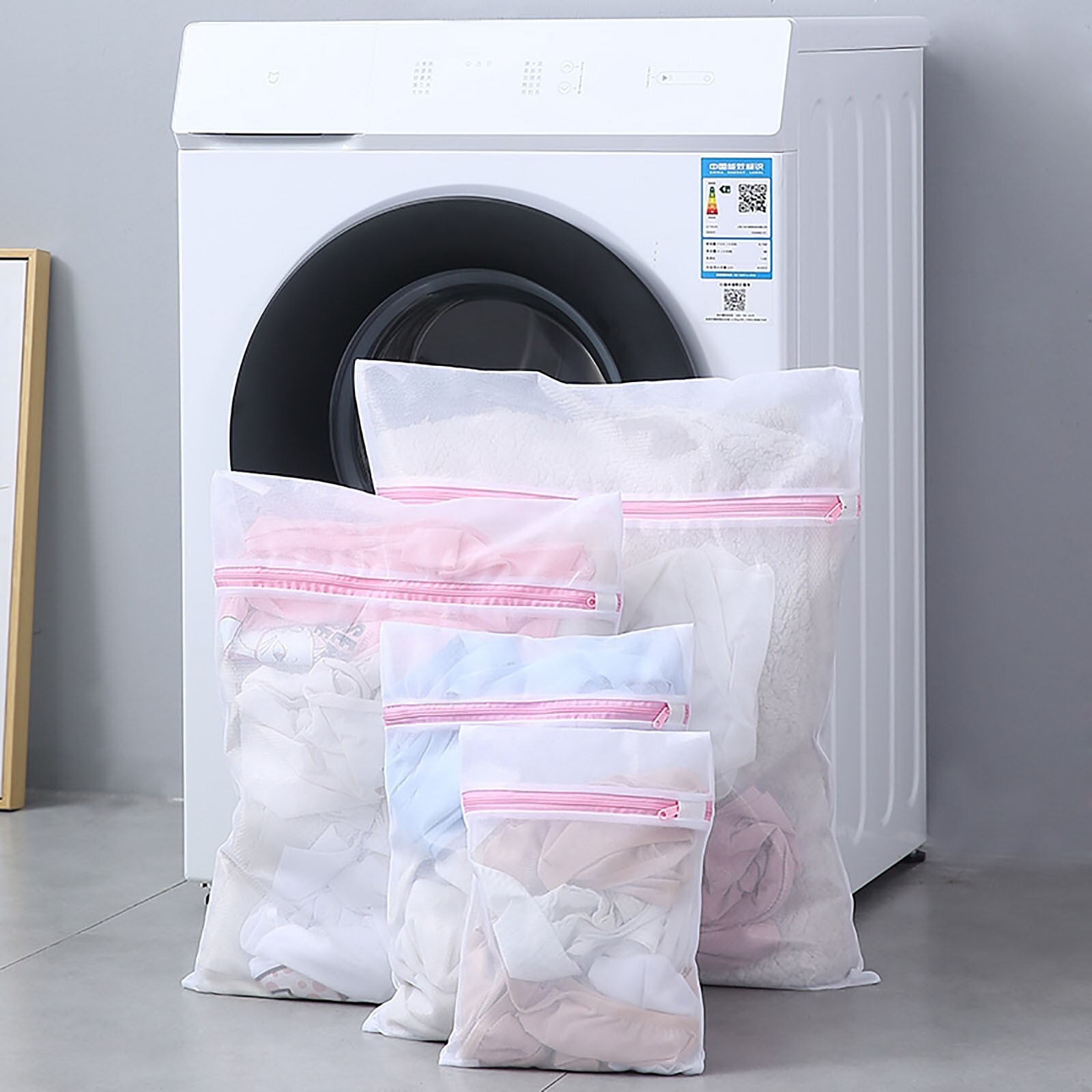1-5PC Mesh Washing Bags Pack Laundry Bags Lingerie Delicate clothes ...