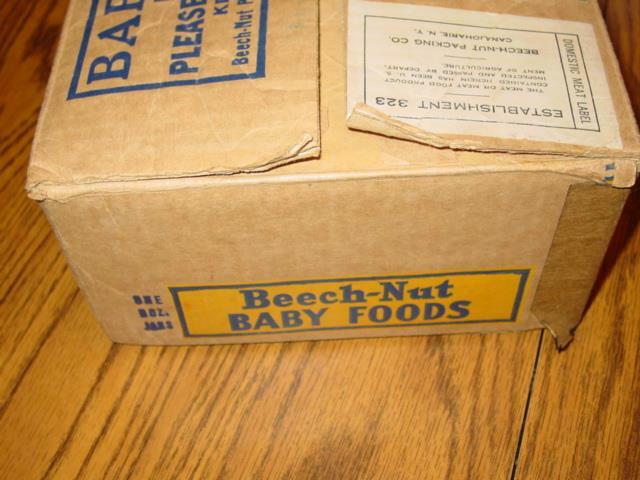 Vintage Baby Food Box 1954 shipping label ~ Beech-Nut Packing Company ...