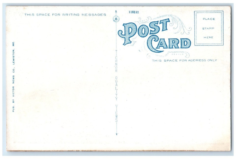 1920 Exterior View Androscoggin County Building Auburn Maine ME Vintage ...