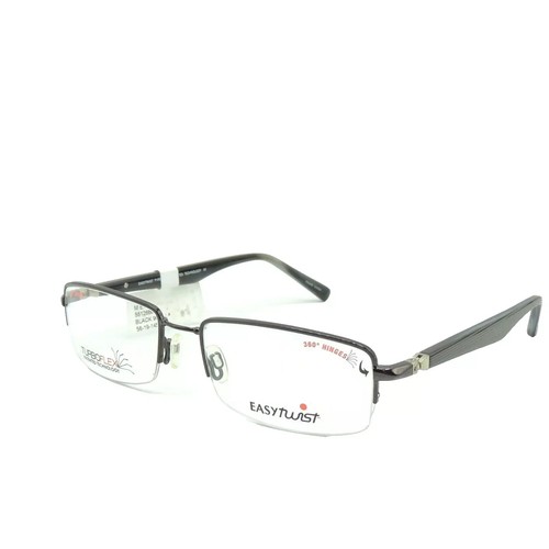 Easytwist ET 926 Black 360 Hinge Turboflex Eyeglass Frame 56 19 145 | eBay