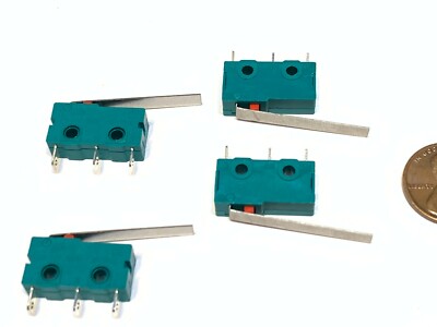 4 Green limit switch long lever normally open or closed Straight Hinge ...