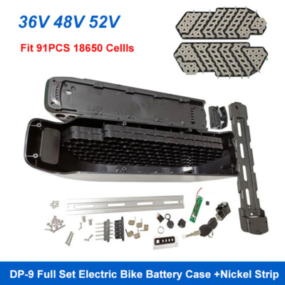 36V 48V 52V Battery Down Tube Battery Case Empty Box for DP9 ebike ...