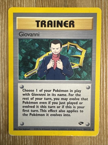 Pokémon TCG Giovanni Gym Challenge 104/132 Regular Unlimited Rare MP | eBay