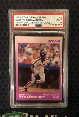 1988 Star #2 Darryl Strawberry - Minor Stats Violet - PSA 9 - POP 6 ...