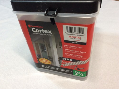 Cortex Fastening System 375 Screws/400 Plugs/tool 250 Lin Ft. 23/4 ...