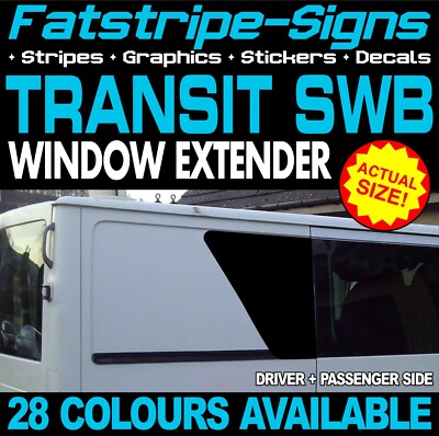 to fit FORD TRANSIT MK6/7 SWB WINDOW EXTENDER CAMPER STICKERS GRAPHICS ...