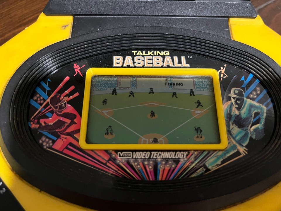 1986 Vtech Talking Play by Play Baseball Arcade Game System Vintage ...