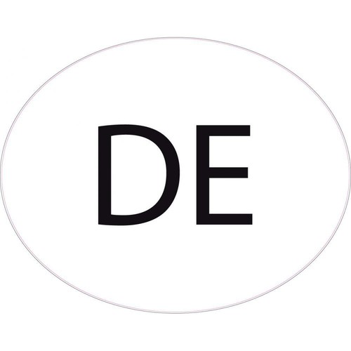 Allemagne Deutschland Germany DE vignette pays autocollant EU Europe ...