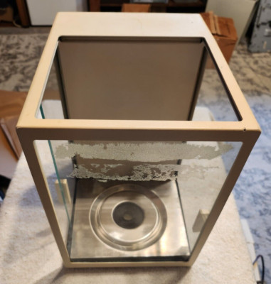 OHAUS MODEL AS120 DIGITAL LABORATORY GRAM SCALE TOP ENCLOSURE FOR PARTS ...