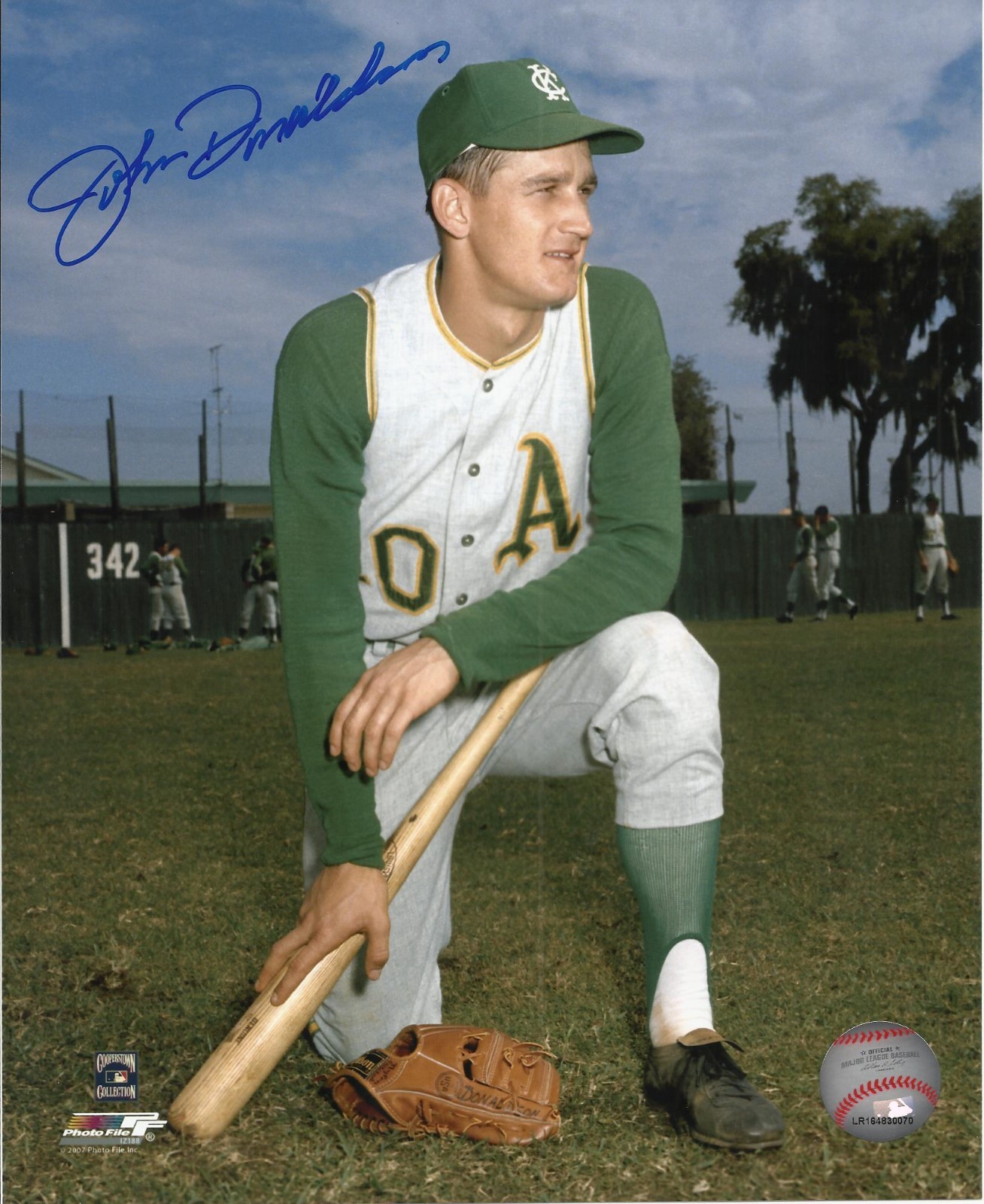 John Donaldson 1966-1967 Kansas City A's Athletics Autographed 8x10 ...