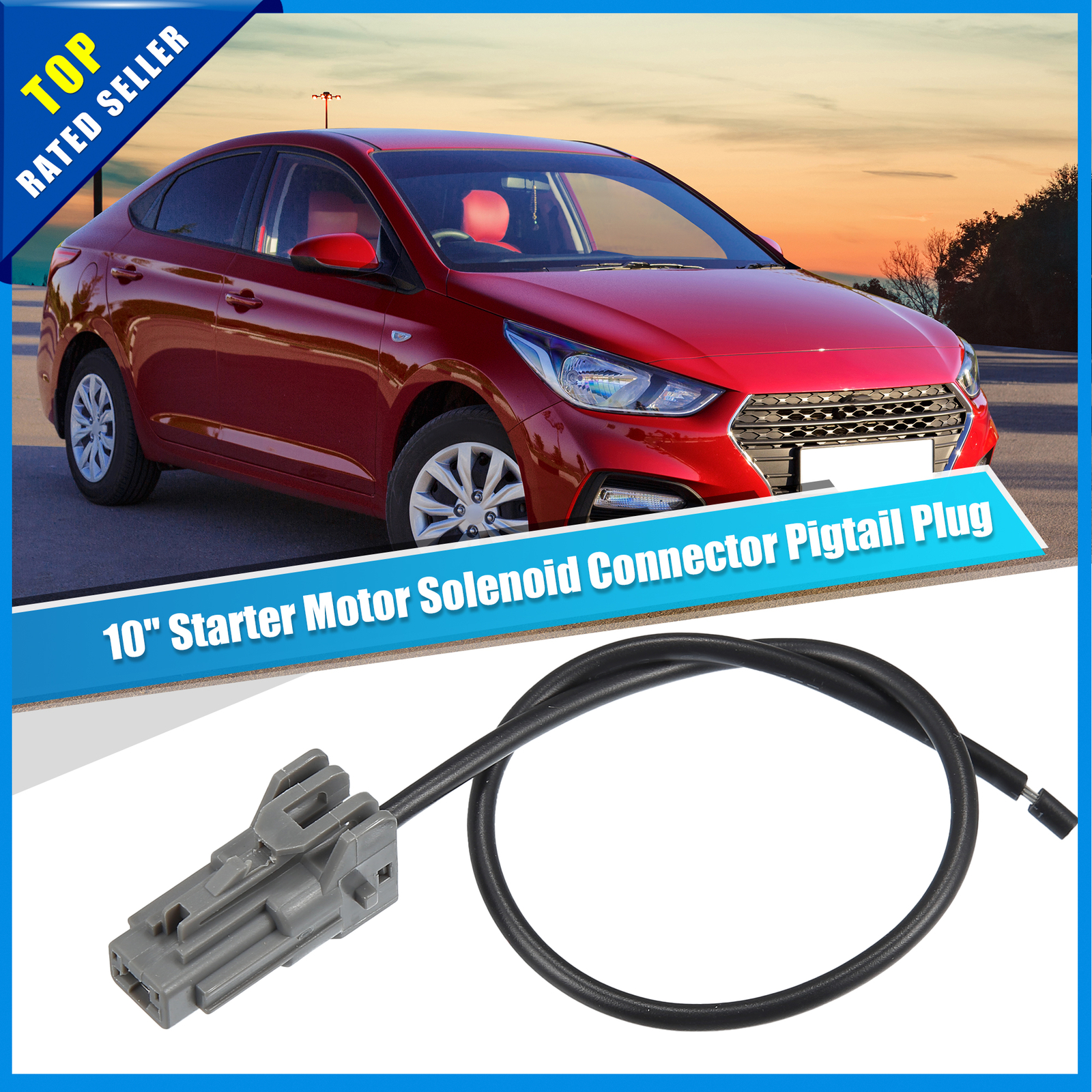 Pack x 1 For Hyundai Starter Motor Solenoid Wire Harness Connector ...