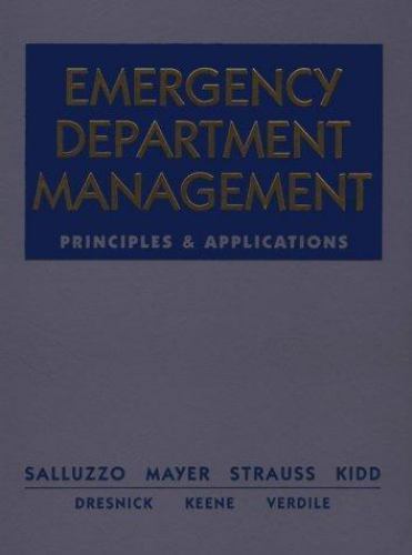 Emergency Department Management: Principles and Applications ...