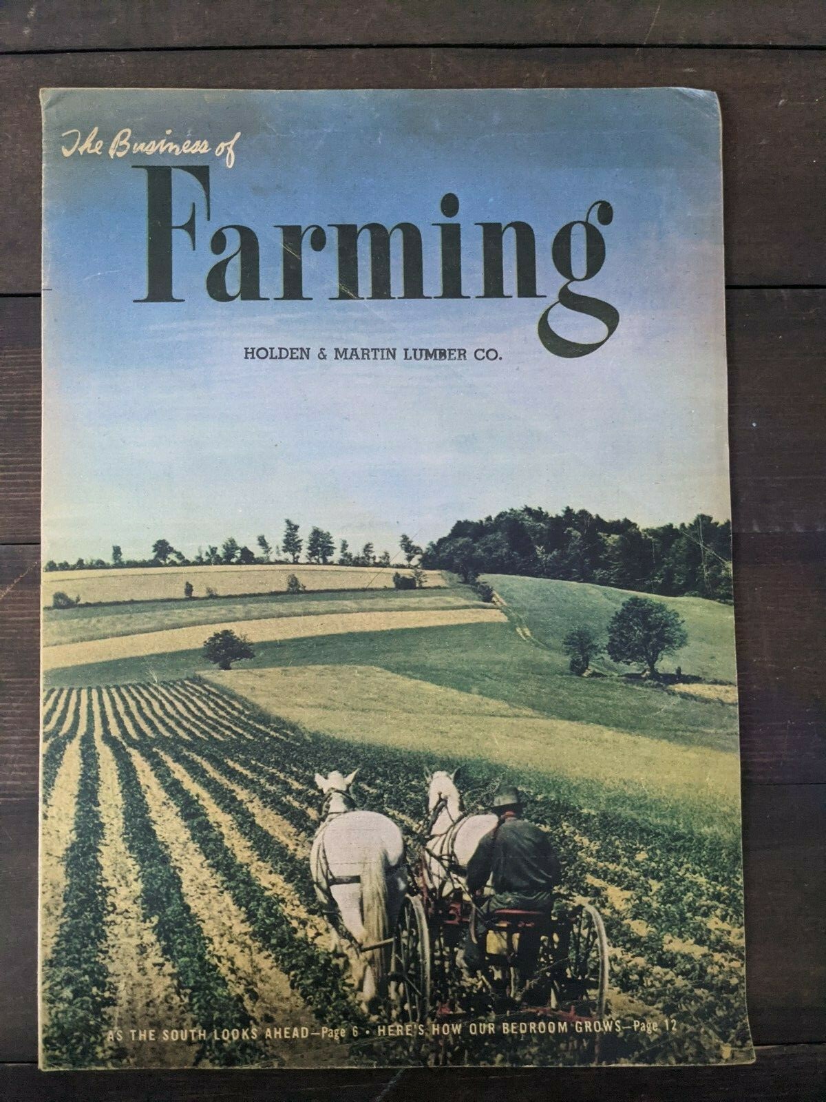 The Business of Farming 1945 Magazine Farm and Ranch Vintage Antique ...