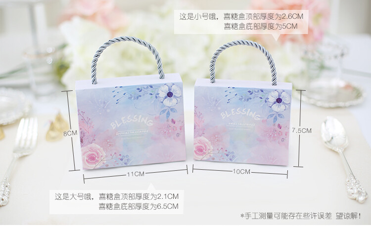 Large Spring Flower Wedding Party Favour Sweet Gift Boxes Bags Handbags ...