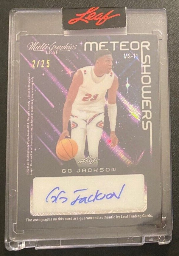 2022-23 Leaf MultiGraphics Meteor Showers Auto MAX CHRISTIE GG JACKSON ...