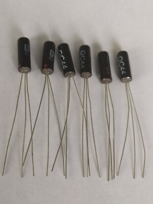 6x OC44 Lot 6 pcs transistors Germanium Noir Glass HFE entre 40/150 | eBay