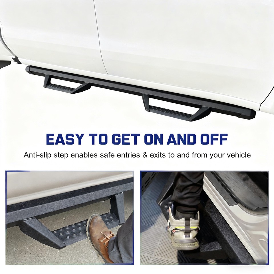 Drop Steps for 2009-2014 Ford F150 Super/Ext Cab 4" Running Boards Nerf ...