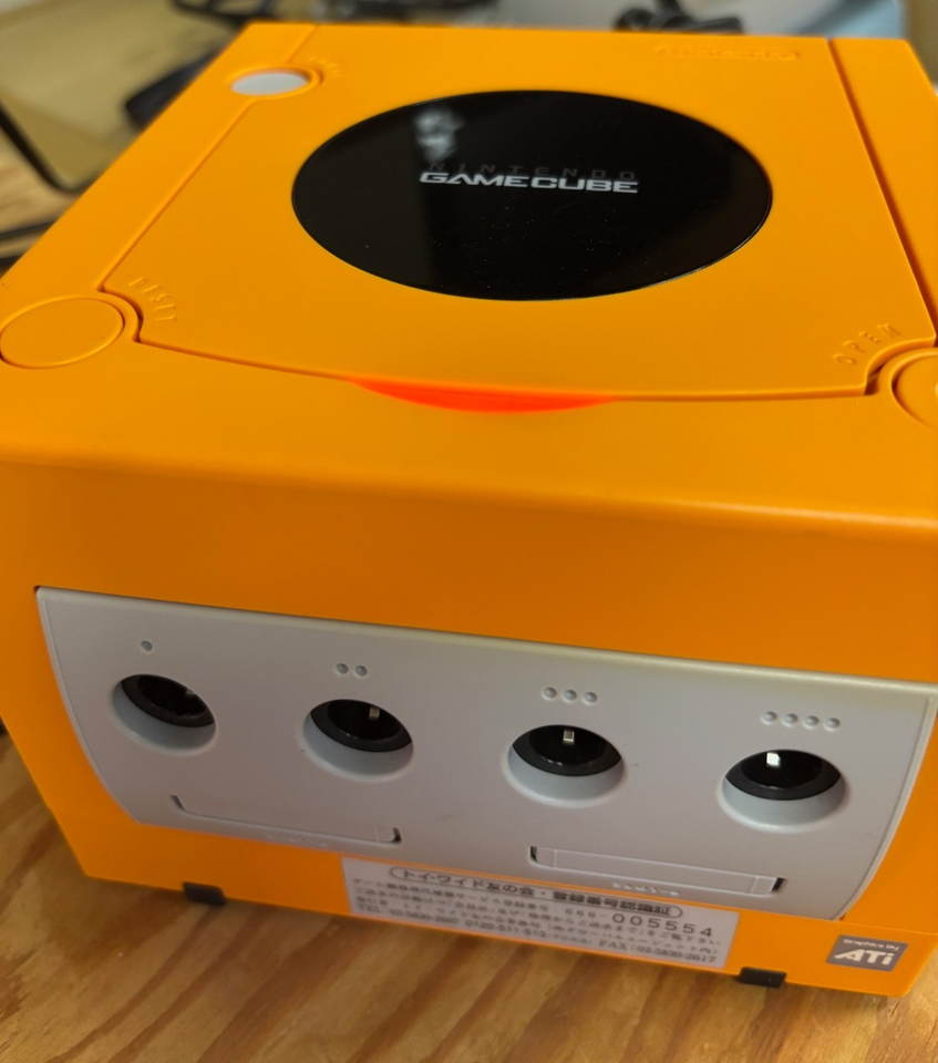 Nintendo GameCube Console Orange GC DOL-001 W/Controller Cableset ...