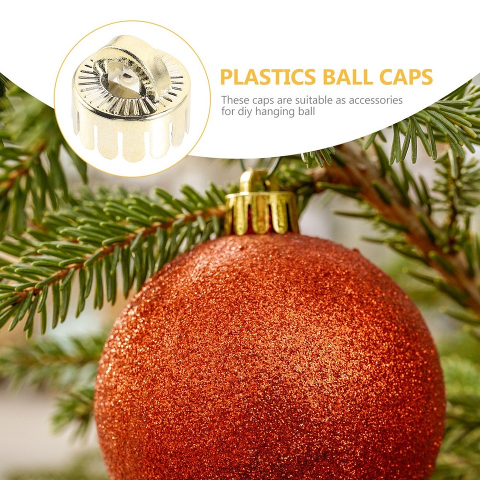 12pcs Christmas Ball Replacement Caps Replaceable Christmas Hanging ...